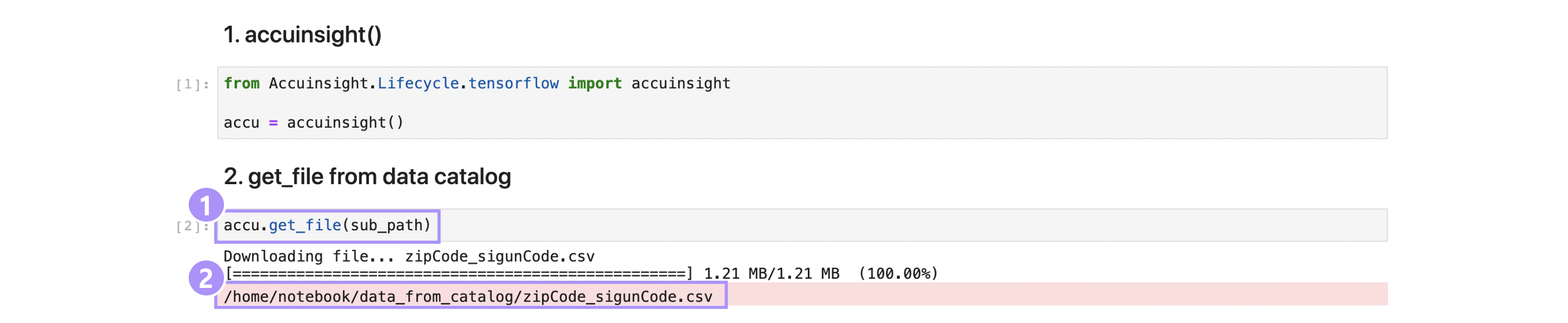 워크스페이스 | AccuInsight+ Documentation
